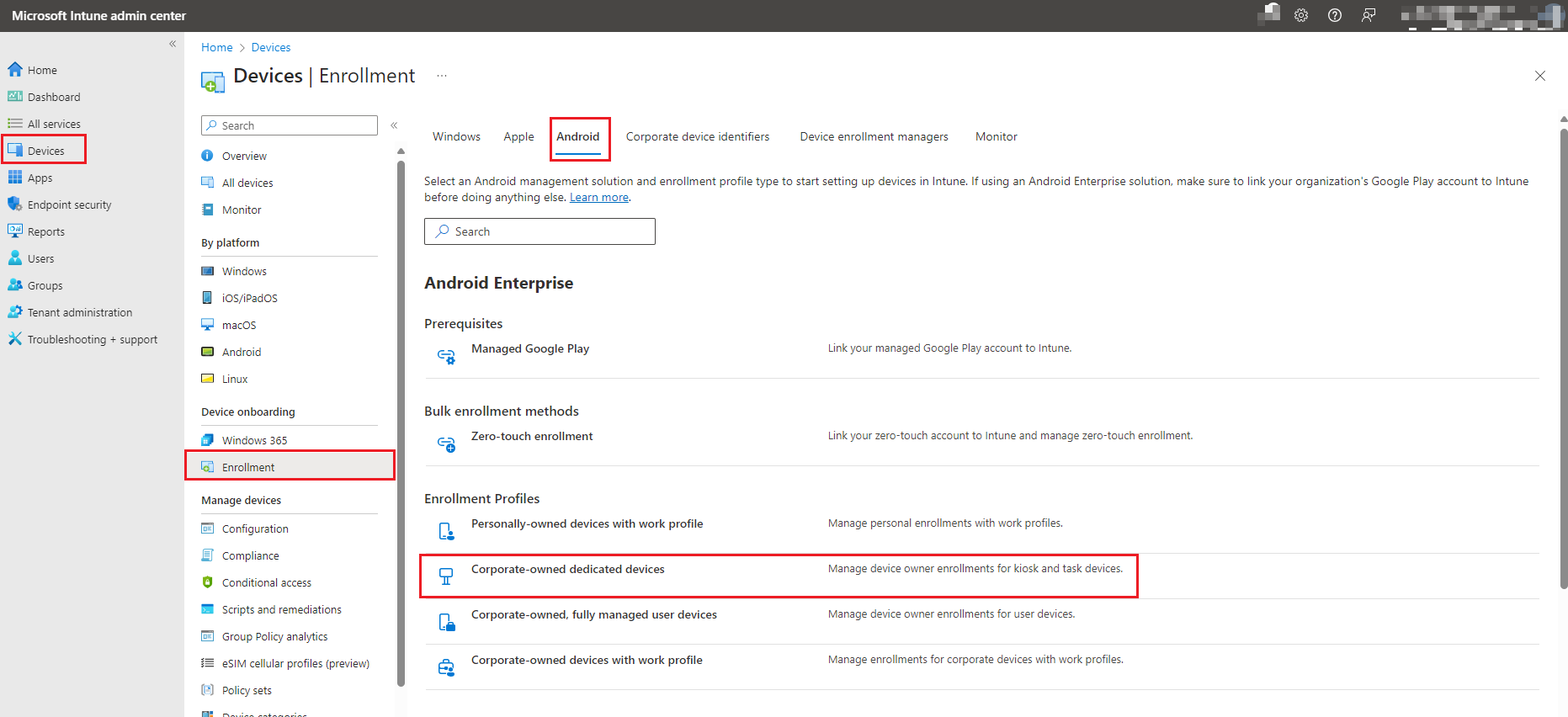 How to enroll Android Enterprise: Corporate-owned dedicated devices (COSU)? How to enroll Android Enterprise: Corporate-owned dedicated devices (COSU)?
